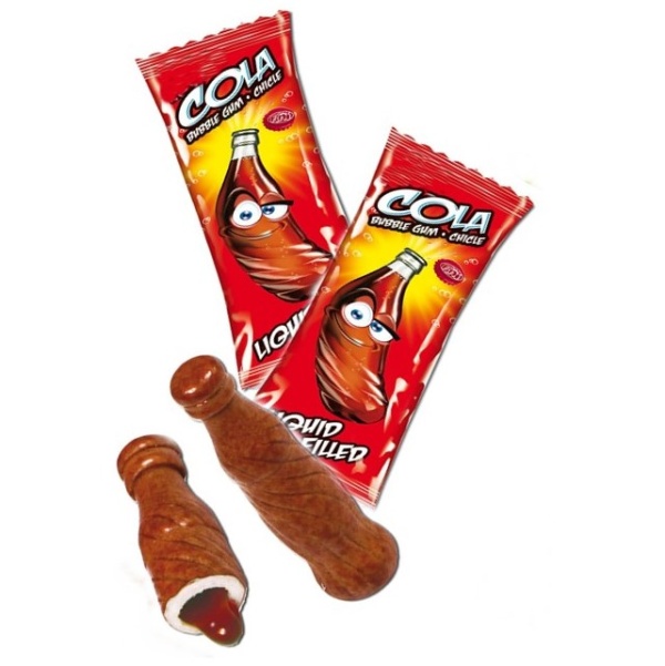 Žuvačky s náplňou Cola fľaštičky 5 g, 200 ks - mojaparty.sk